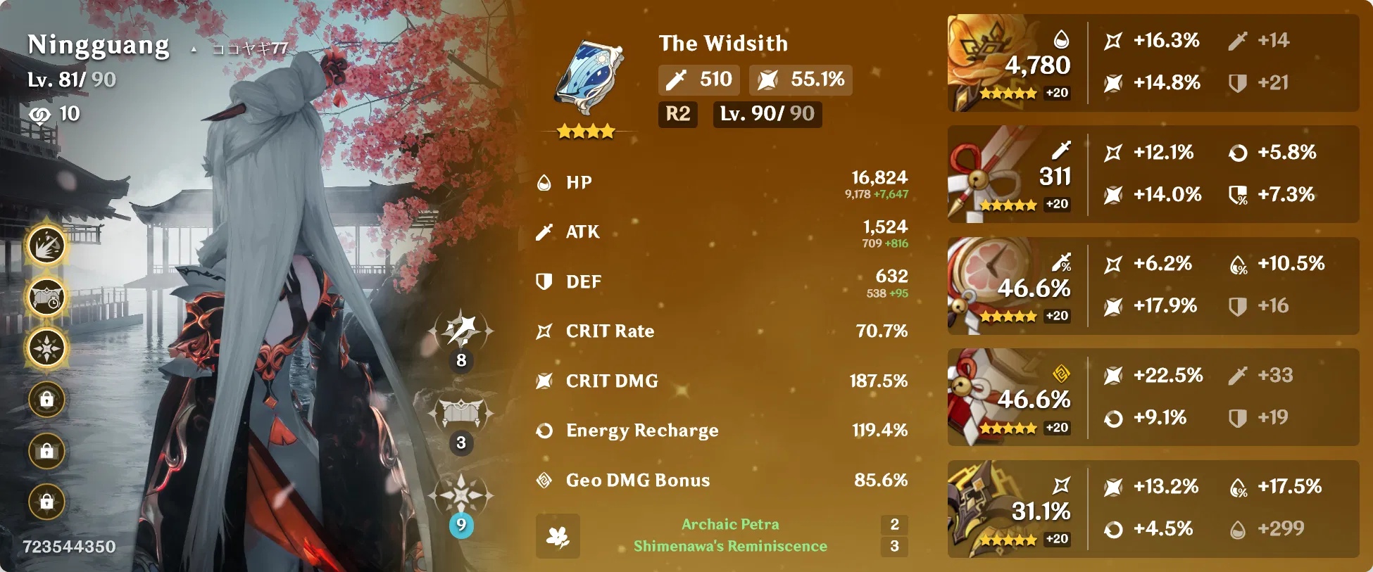 Ningguang build Genshin Impact | HoYoLAB