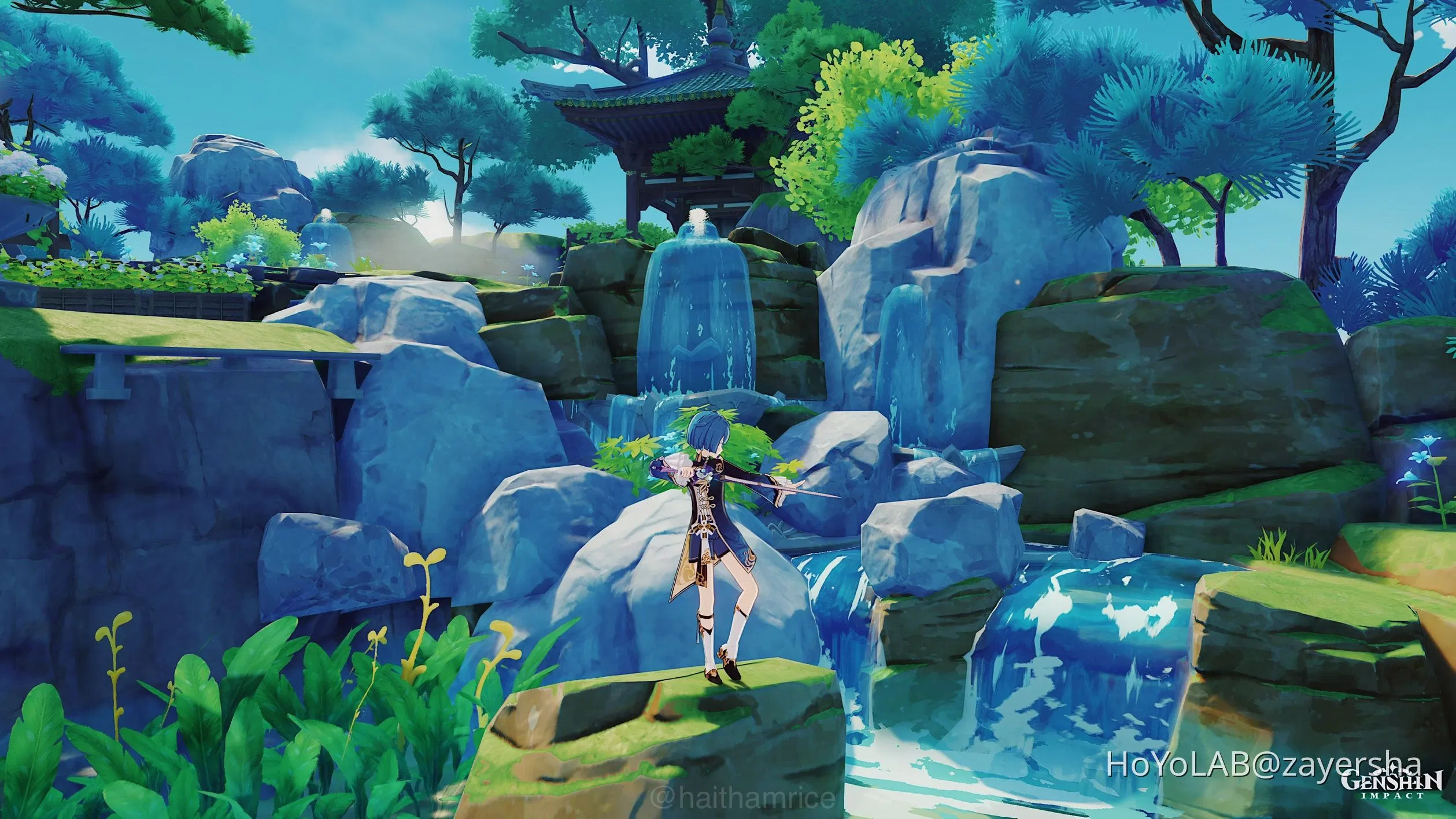 Sereniteapot - Waterfall Villa Genshin Impact | HoYoLAB