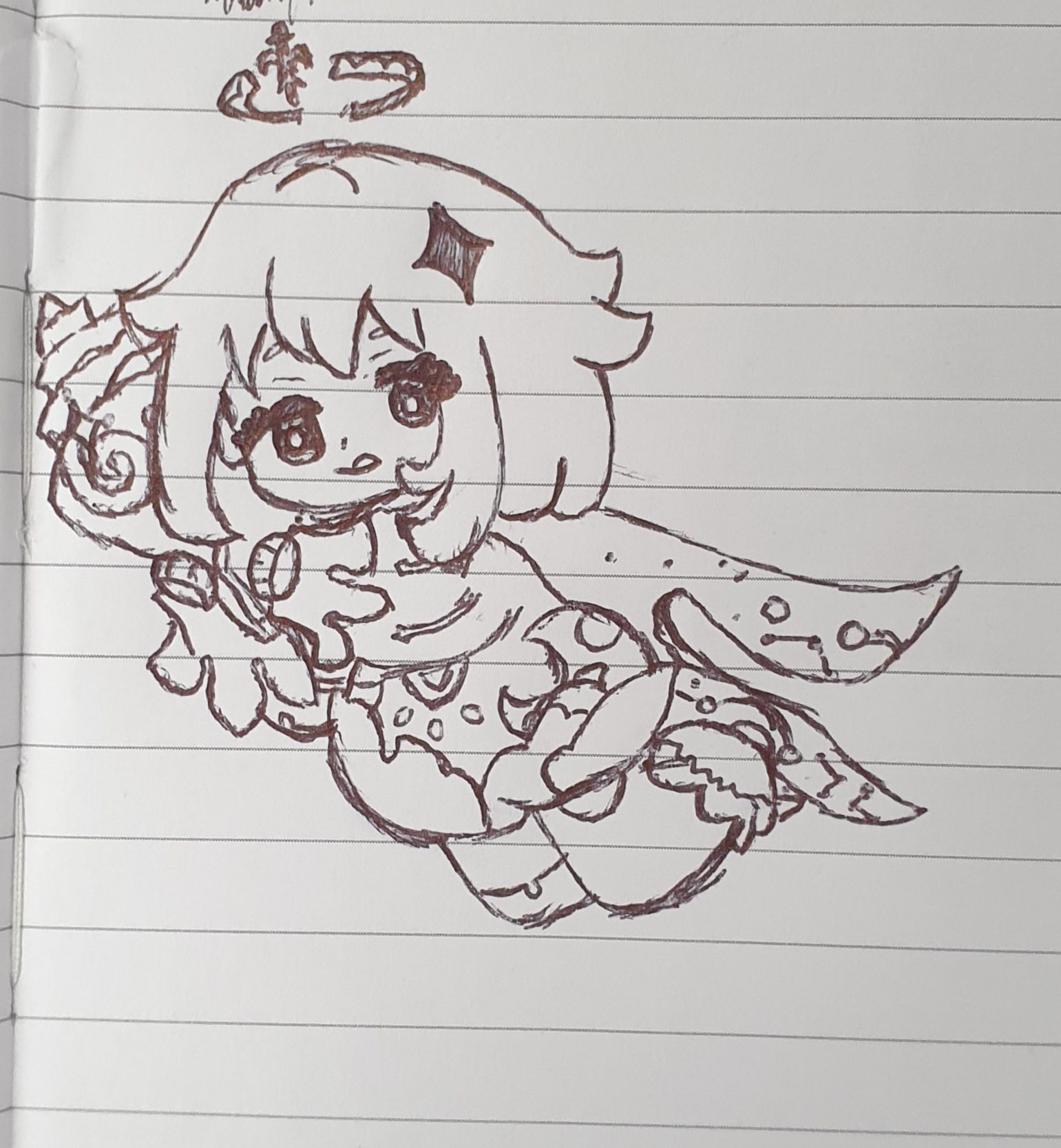 I did this quick sketch of paimon from a previous event Genshin Impact ...