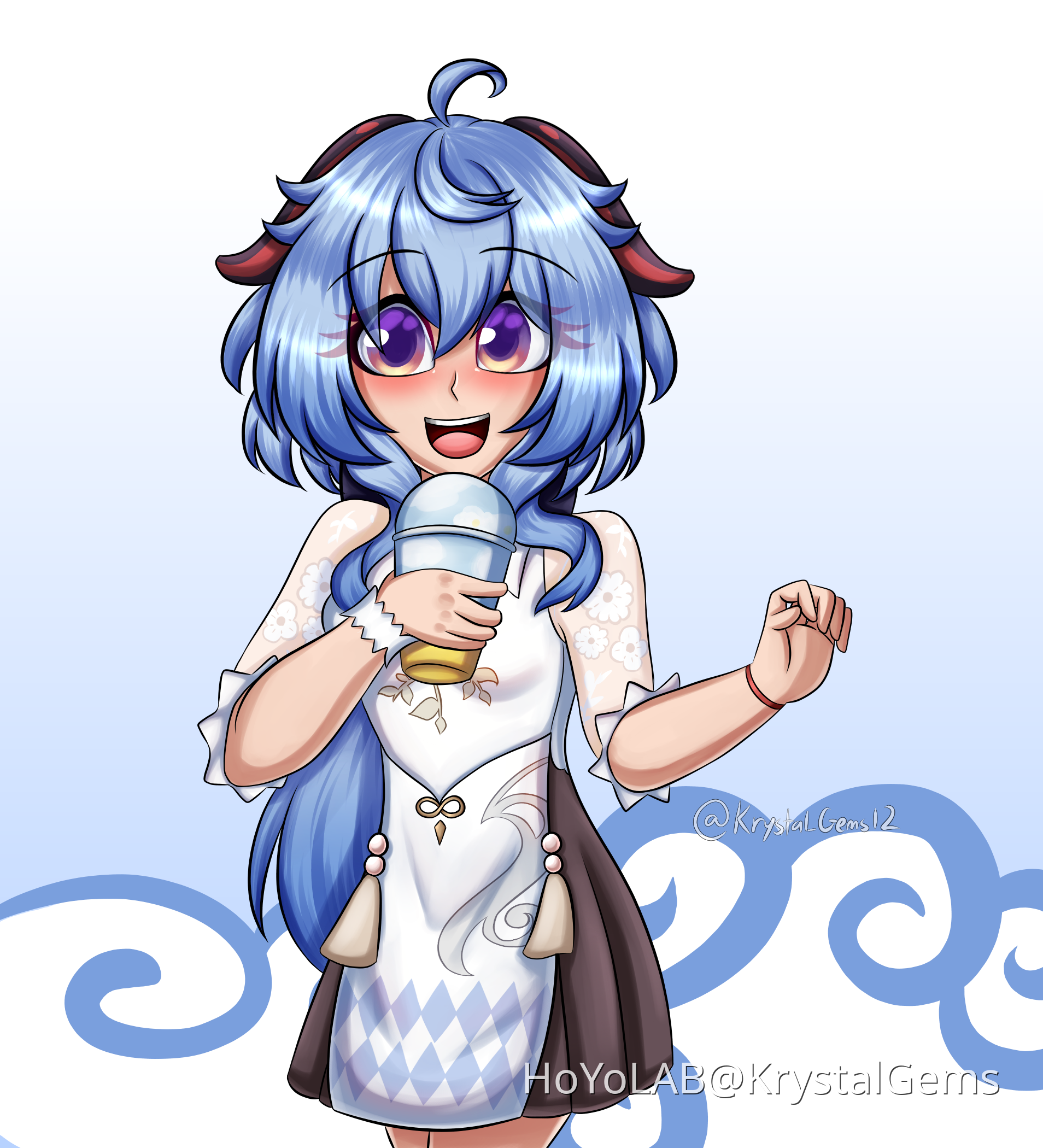 Ganyu in a Heytea Collab Outfit Genshin Impact | HoYoLAB