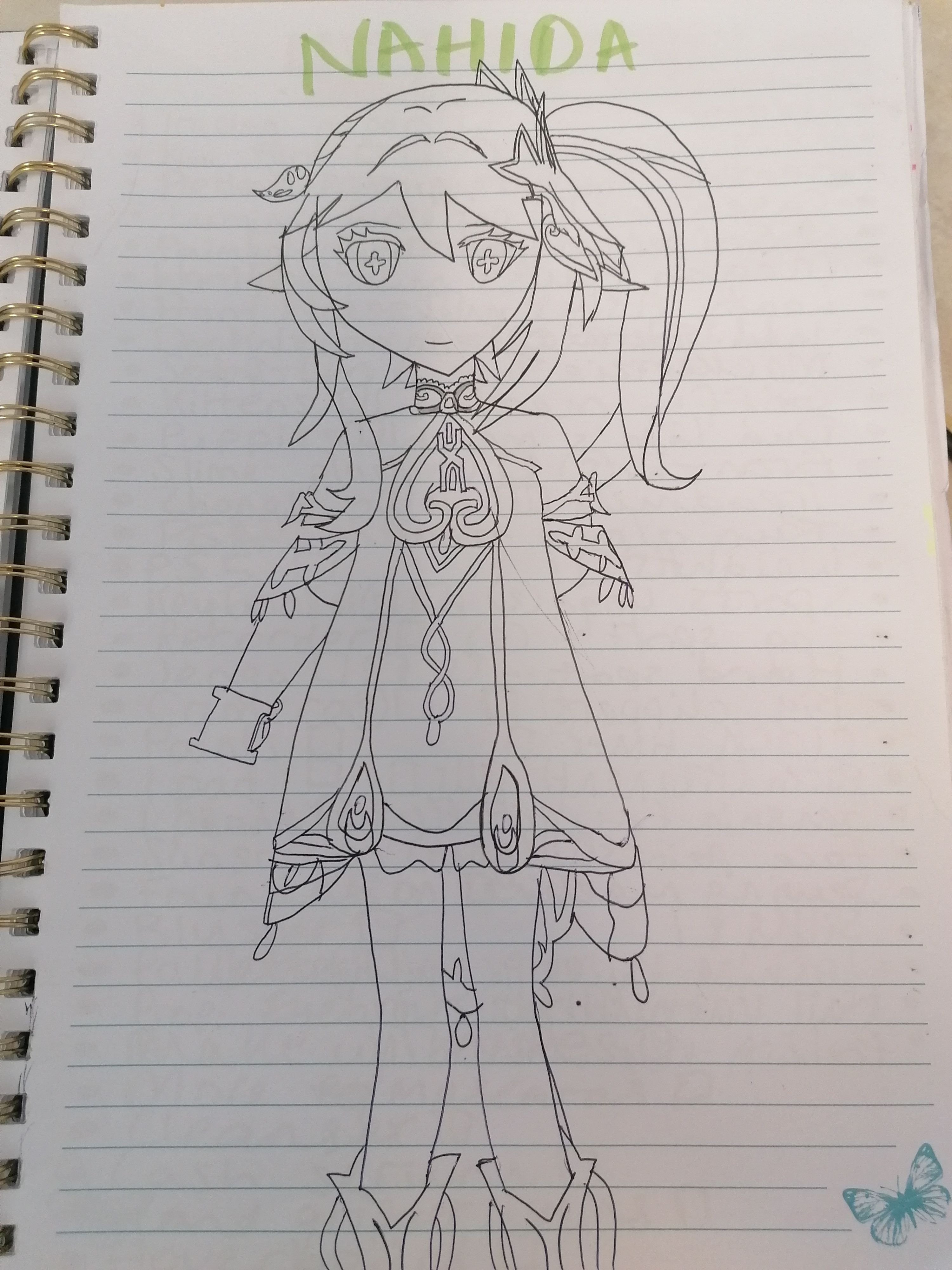 💚My half finished drawn Nahida💀 Genshin Impact | HoYoLAB