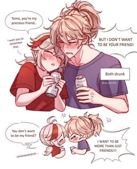 Who gave them cocktails this time? Comic by @yue_yue1102 Genshin Impact ...