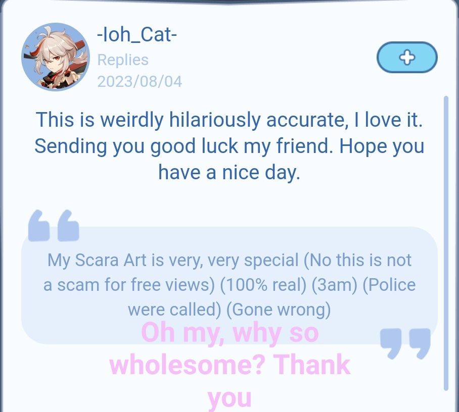 More bottle replies vol. 69 | HoYoLAB