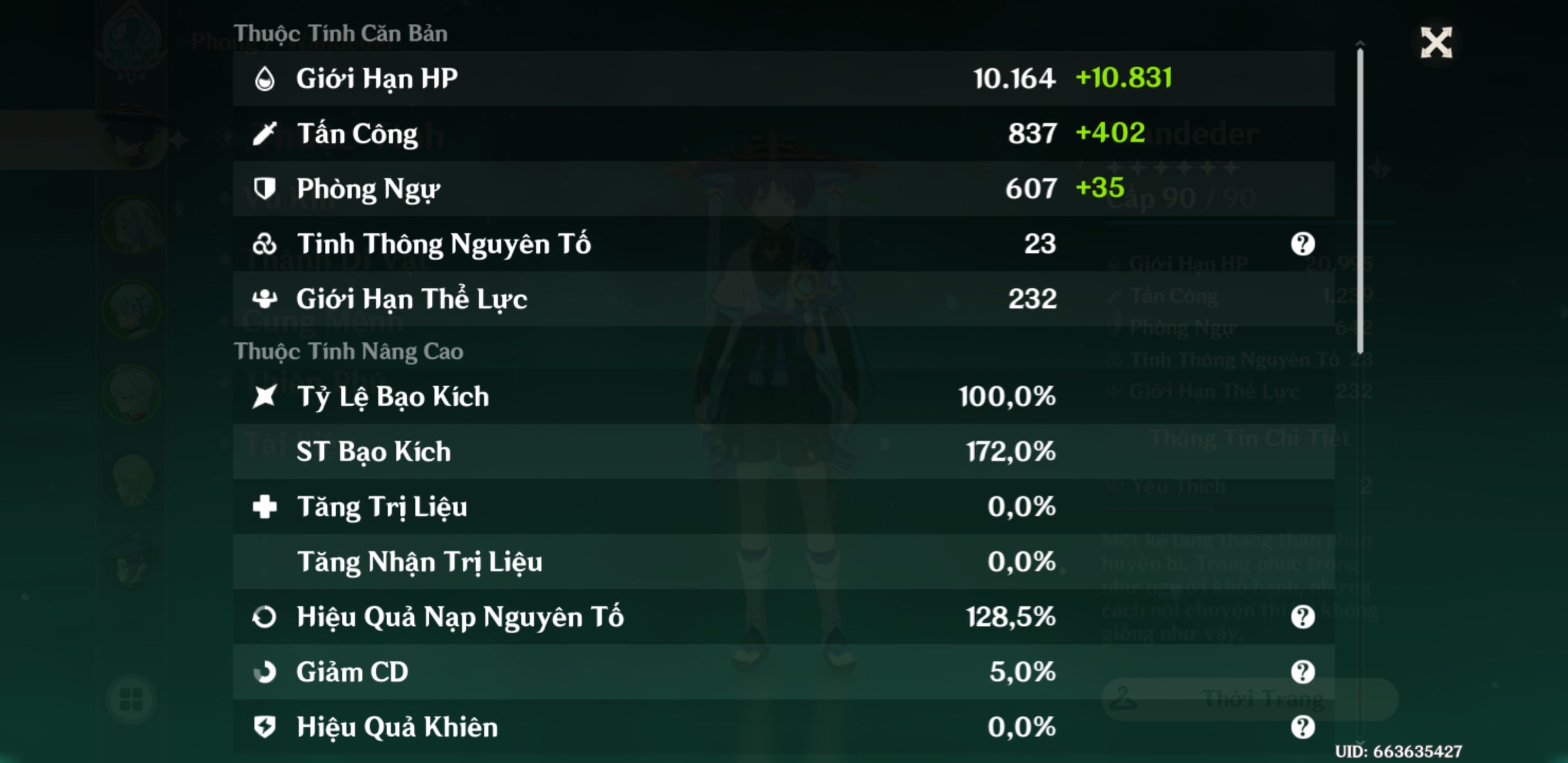 build wandeder như vậy ổn không mọi người 🐧 Genshin Impact | HoYoLAB