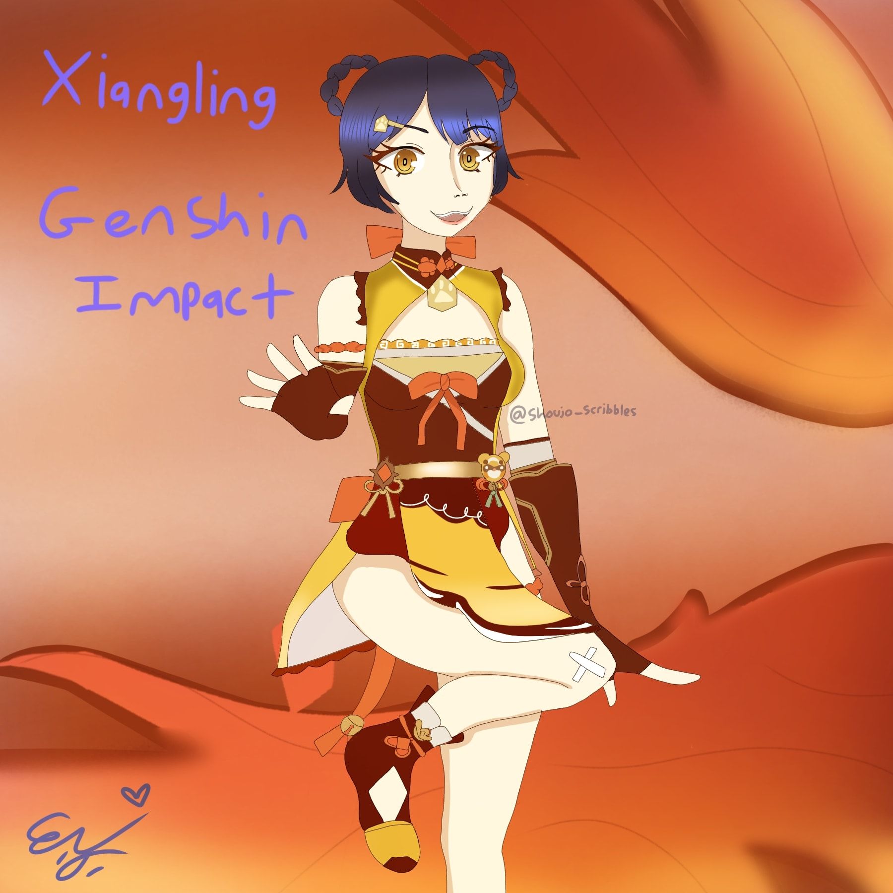 Xiangling fanart! Genshin Impact | HoYoLAB