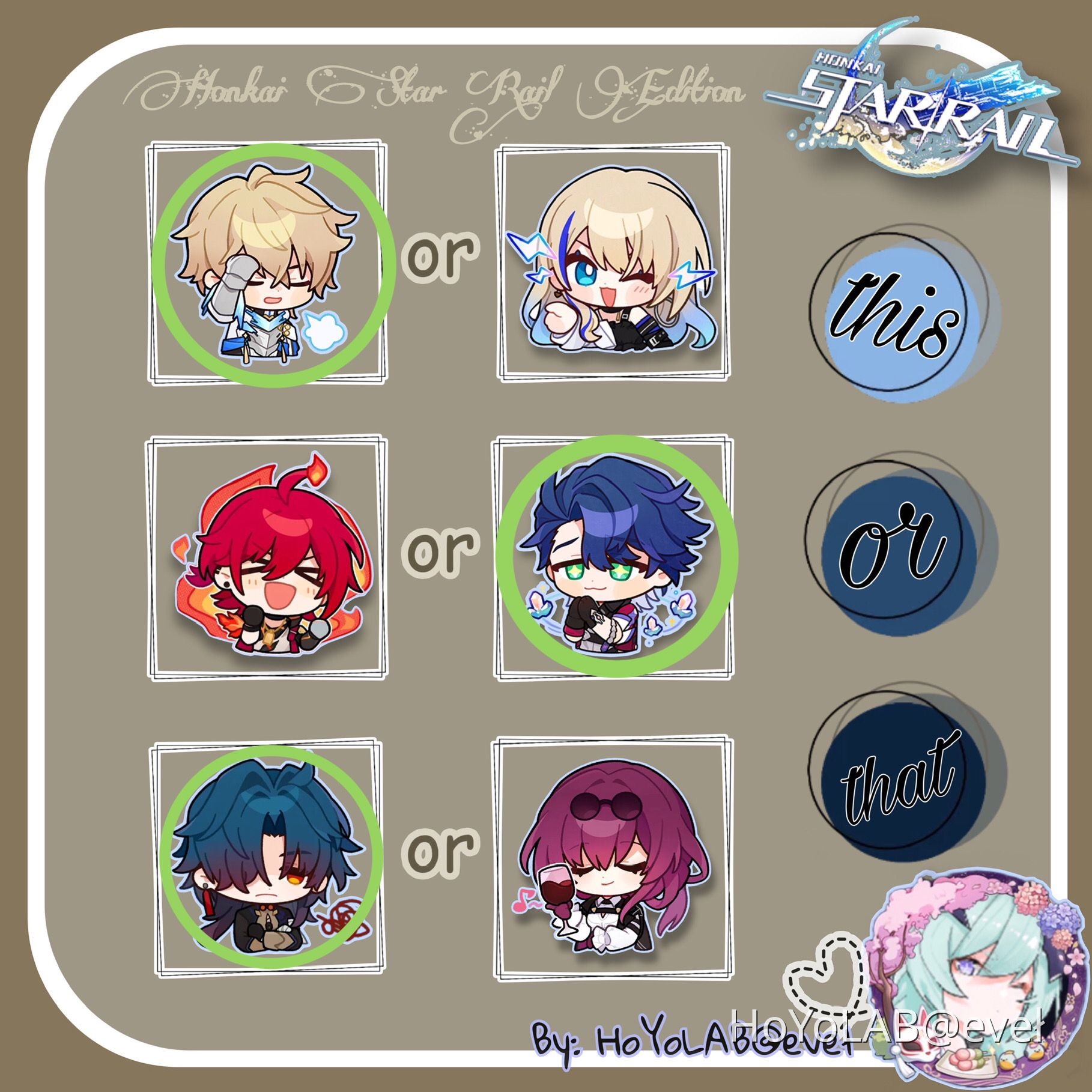 ~New This or That Template•HSR~ Honkai: Star Rail | HoYoLAB