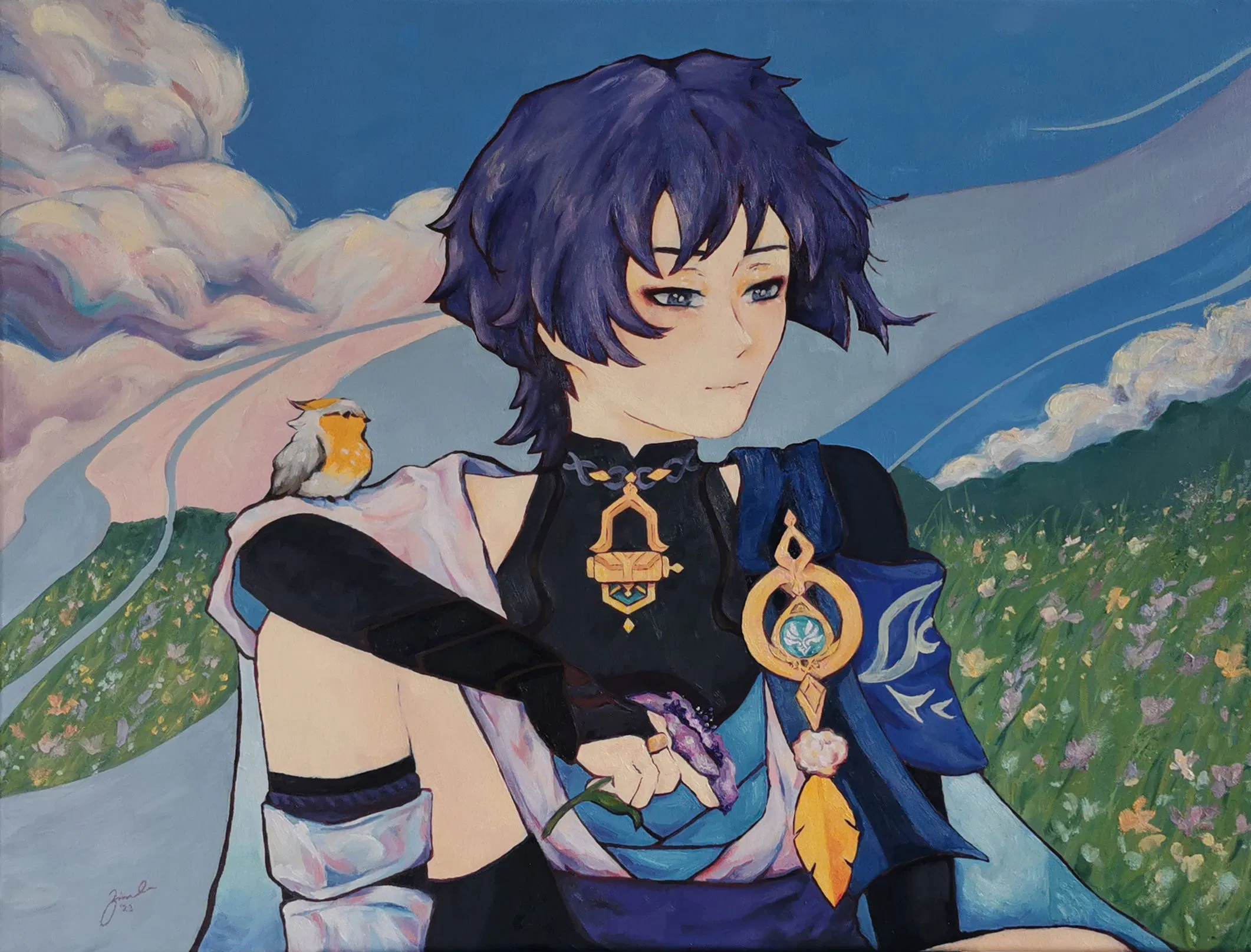 "Eons Adrift" Wanderer Fan Art Contest Genshin Impact | HoYoLAB