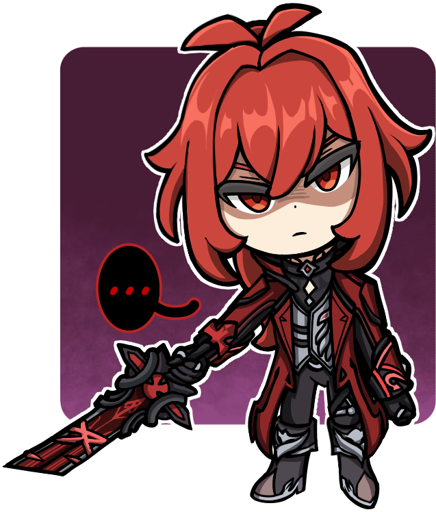 Fanmade Diluc stickers! (2/2) Genshin Impact | HoYoLAB