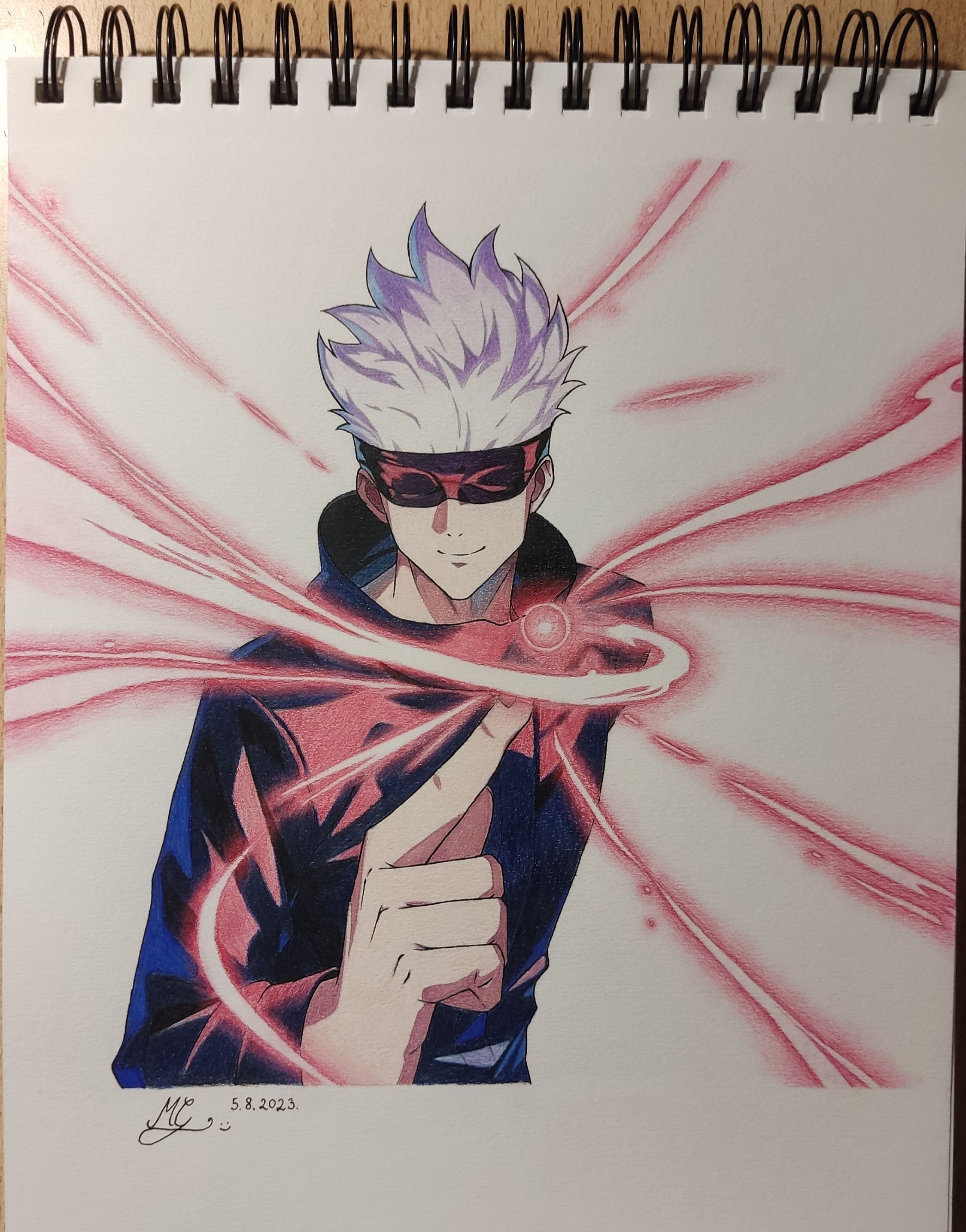 I drew Gojo Sensei! :) (Jujutsu Kaisen) | HoYoLAB