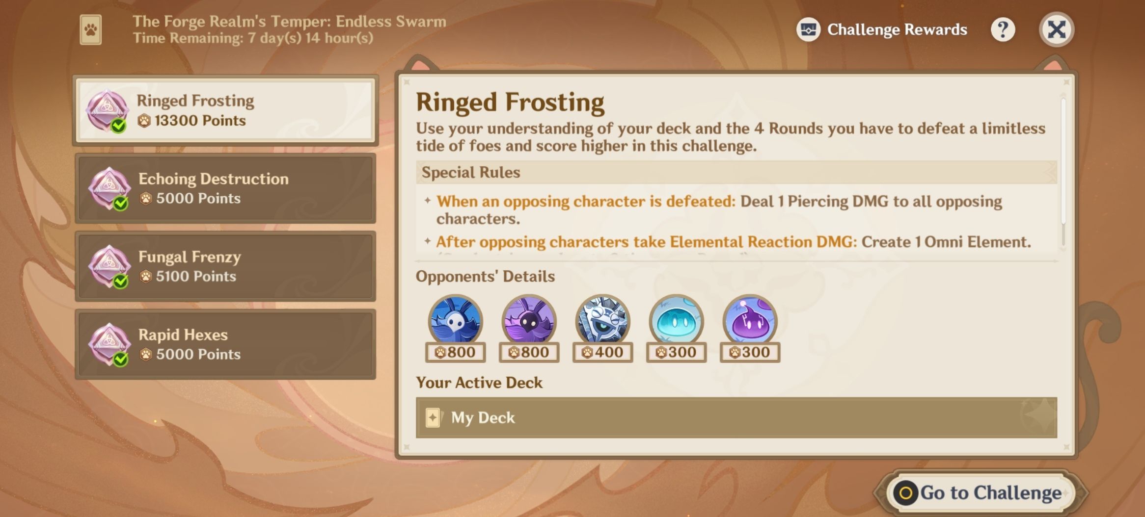 [TCG] The Forge Realm's Temper Challenge Genshin Impact | HoYoLAB