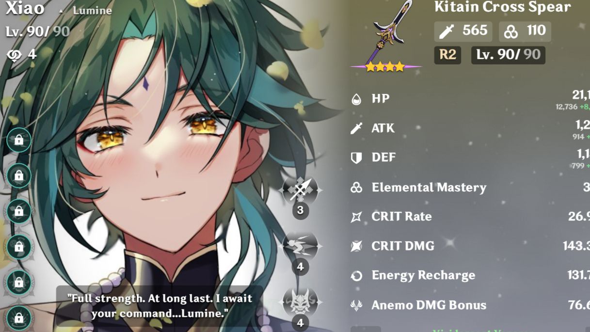 Xiao is now Level 90. Genshin Impact | HoYoLAB