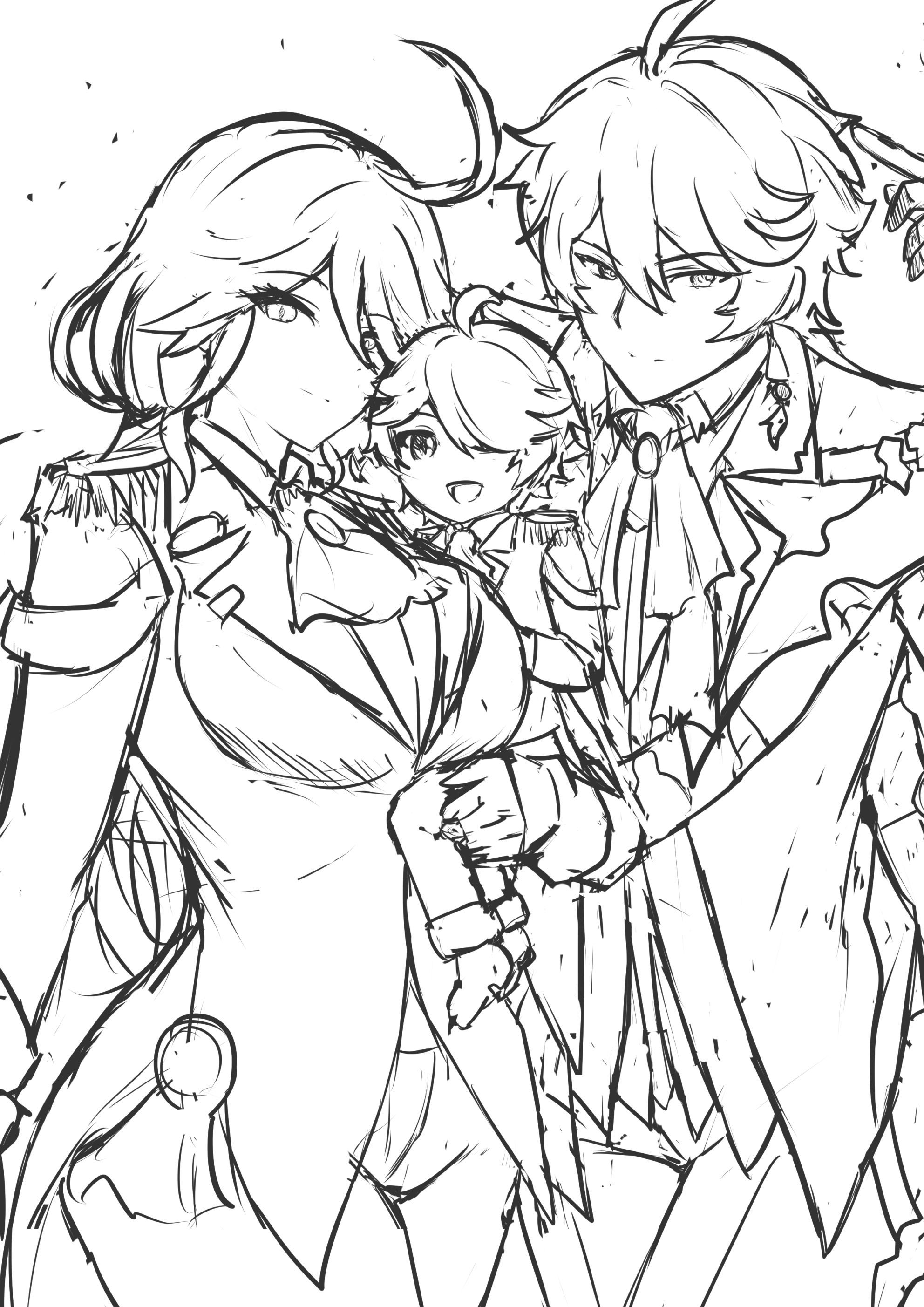 Aether & Furina Genshin Impact | HoYoLAB