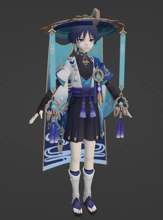 Scaramouche model edit Genshin Impact | HoYoLAB