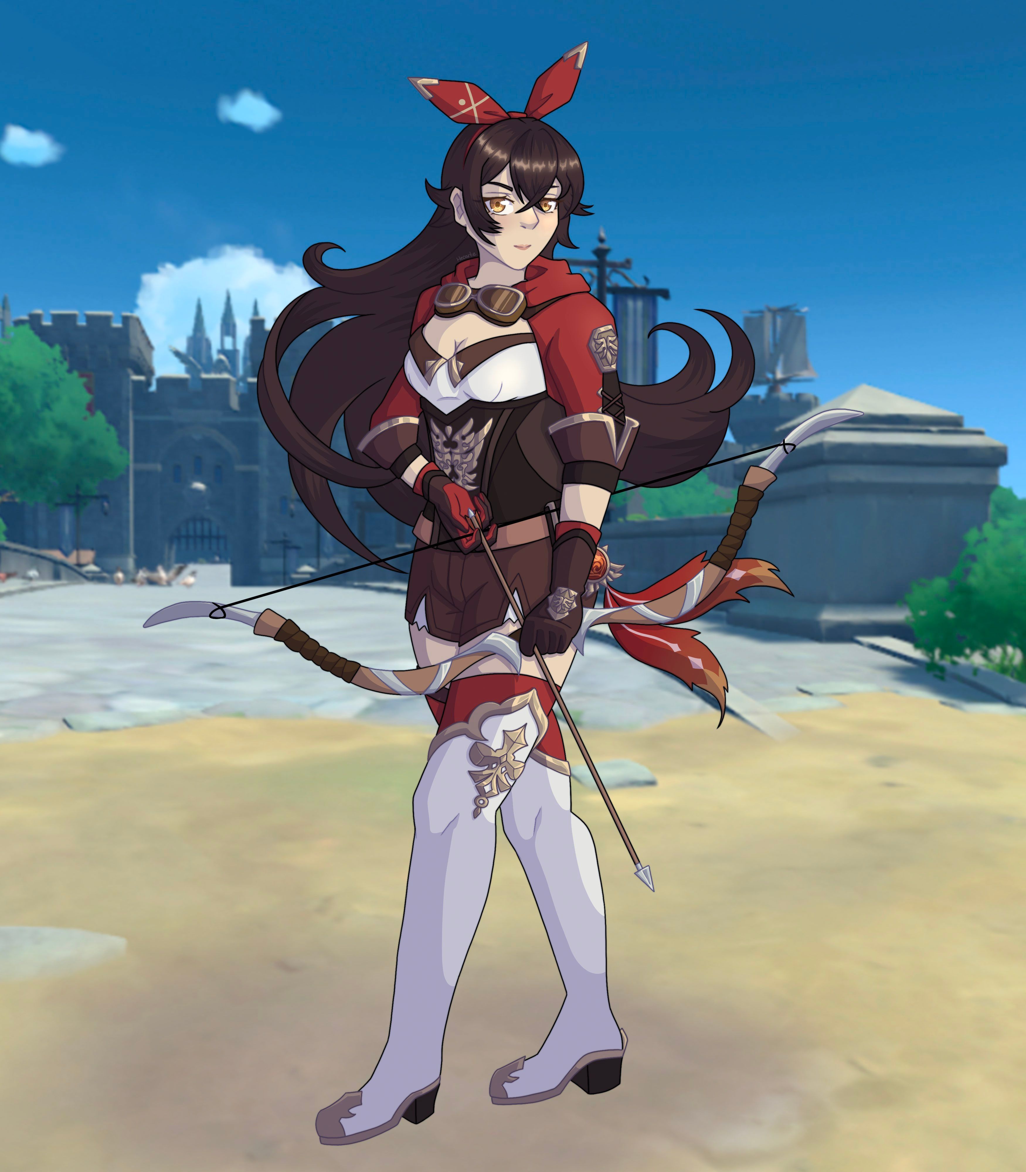 Outrider Amber, Reporting for Duty! Genshin Impact | HoYoLAB