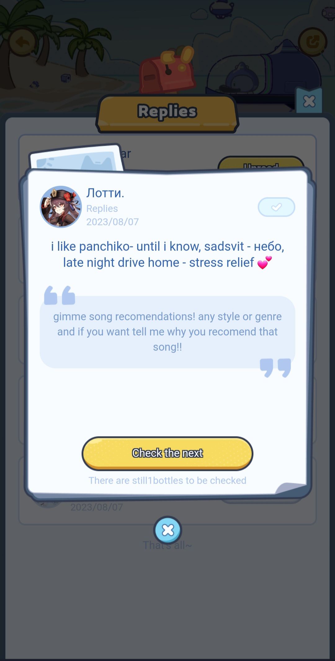 some good music taste | HoYoLAB