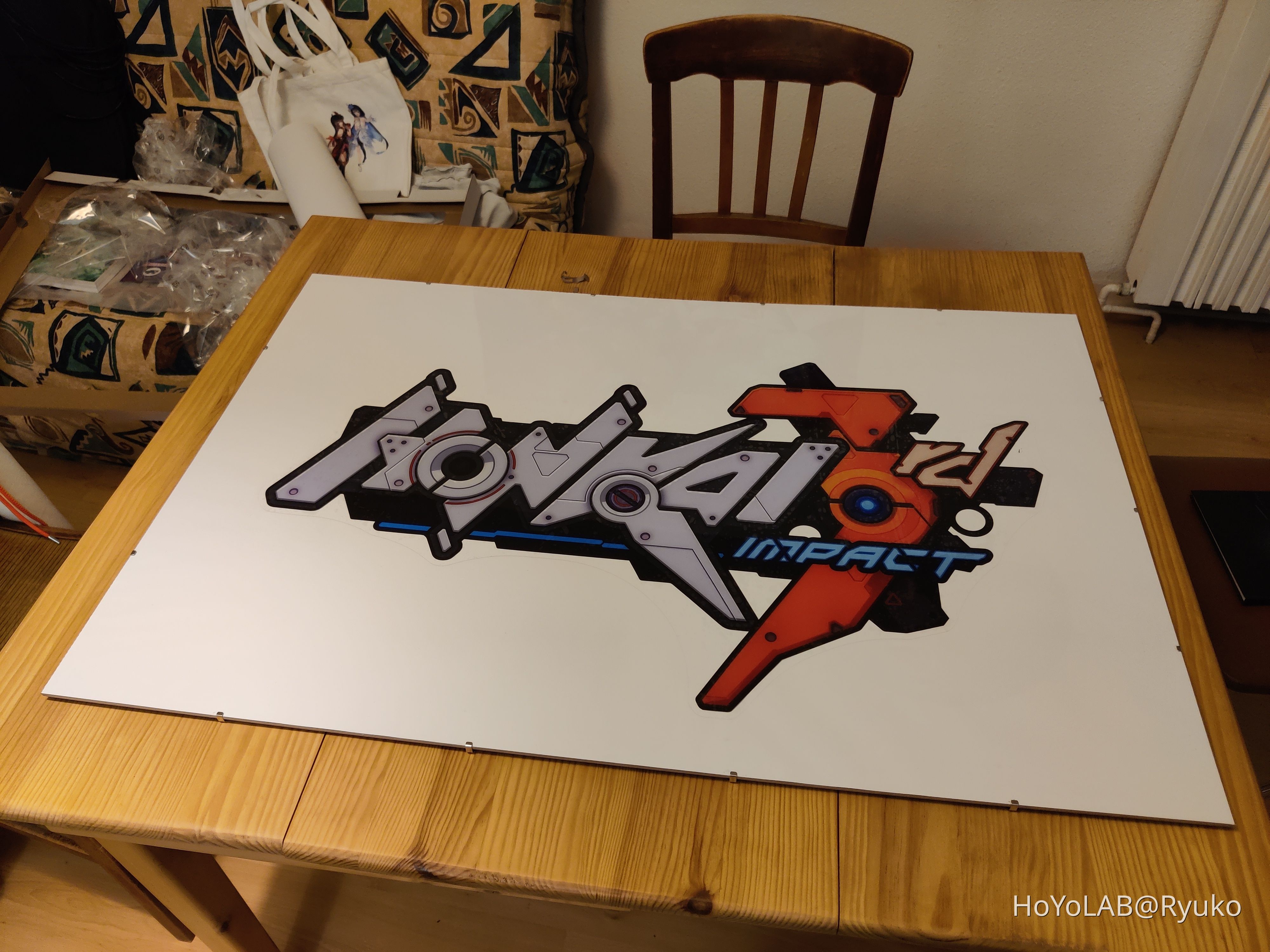 Sticker de HI3 prêt à être mis sur le mur Honkai Impact 3rd | HoYoLAB