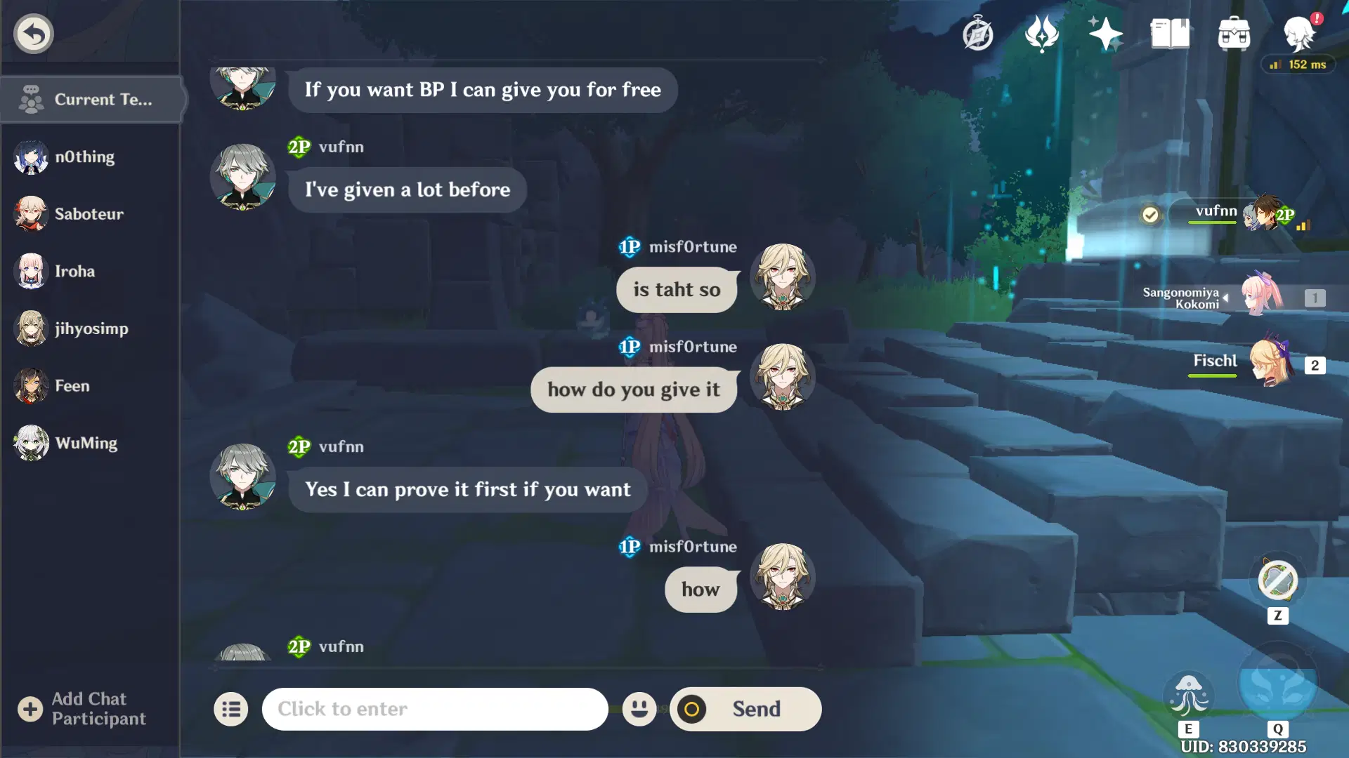 ANOTHER SCAMMER OFFERING FREE BP LOL Genshin Impact | HoYoLAB