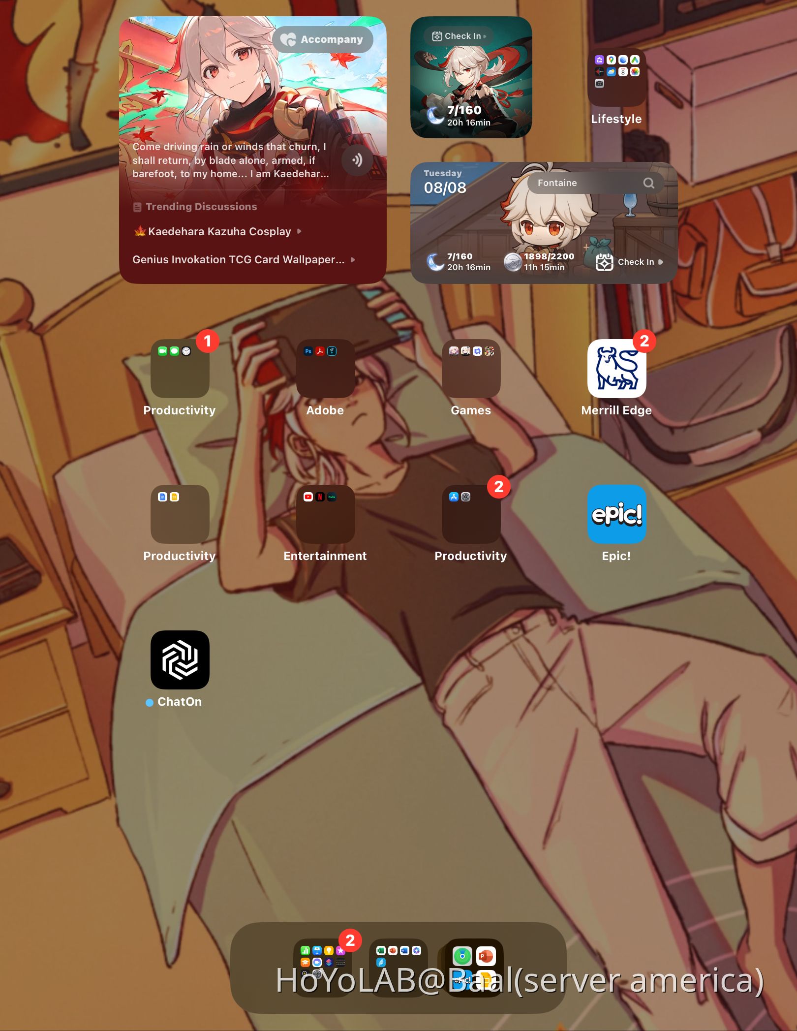 Like my new Kazuha theme?… Genshin Impact | HoYoLAB