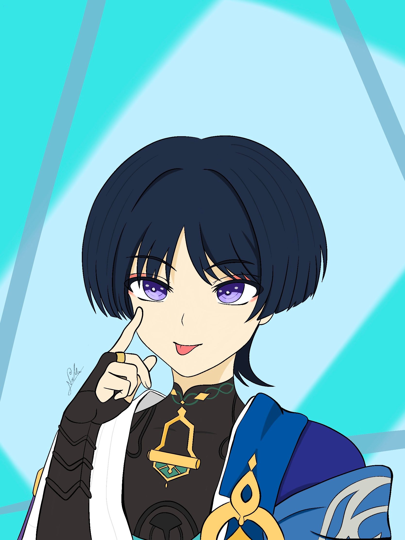 Finally finished drawing wanderer Genshin Impact | HoYoLAB