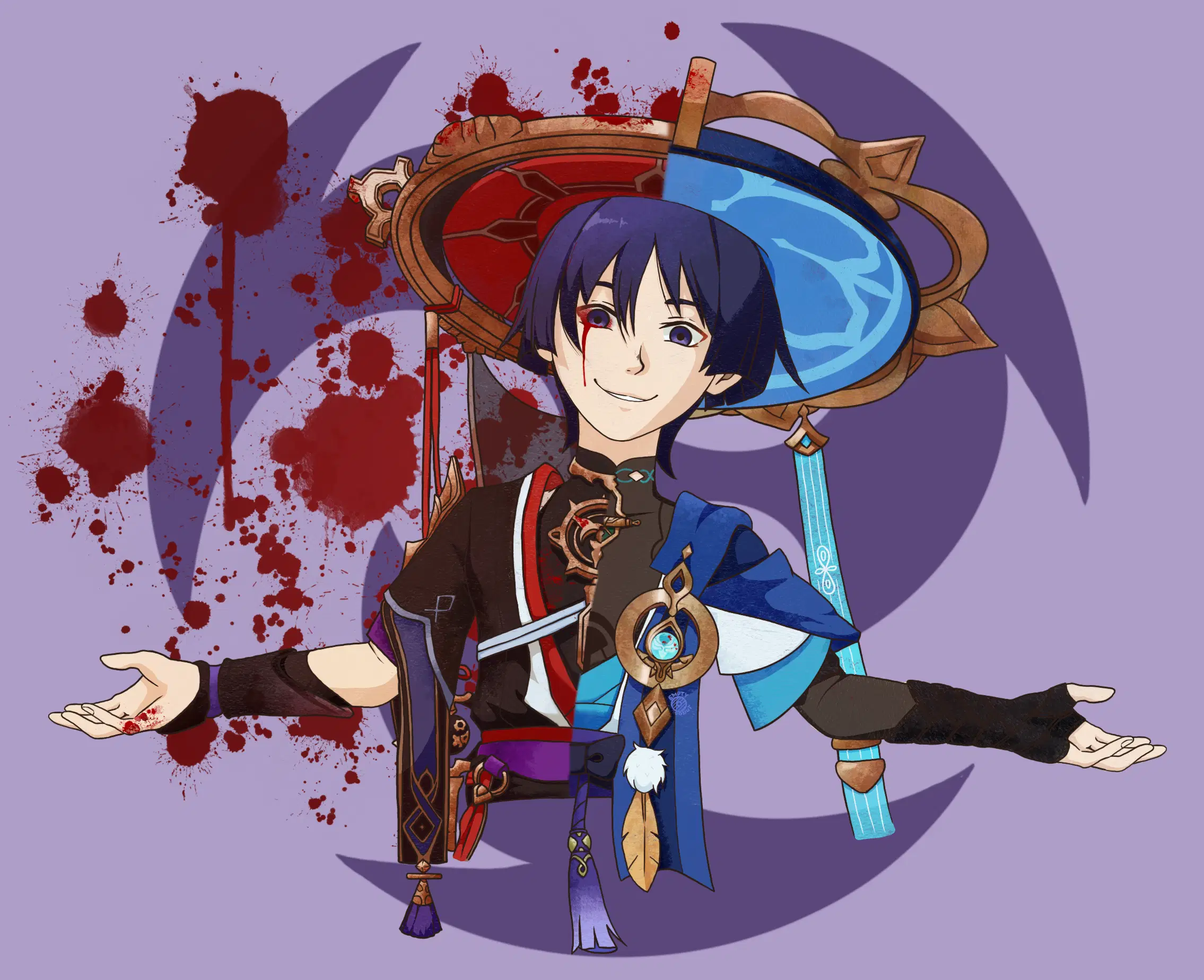 Wanderer art for the fan-art contest Genshin Impact | HoYoLAB