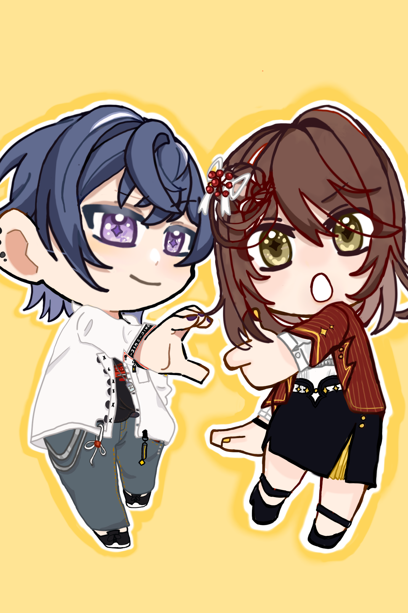 finished chibi drawing Tears of Themis | HoYoLAB