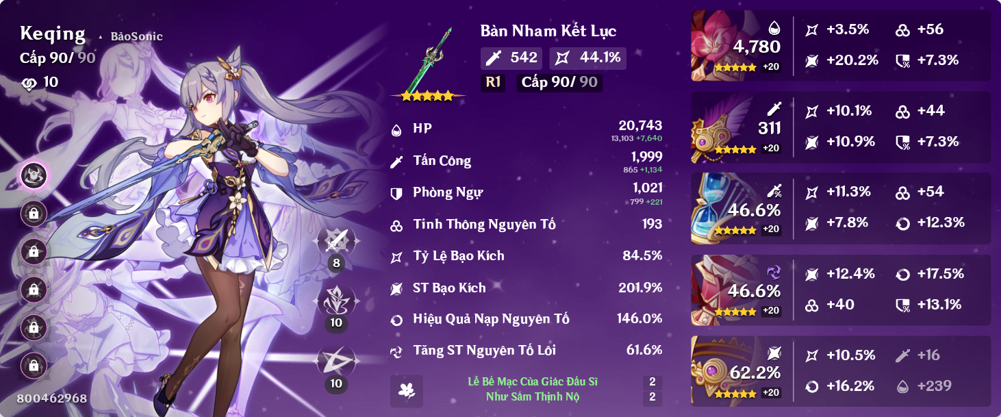 Đánh giá Keqing của tui với mn Genshin Impact | HoYoLAB