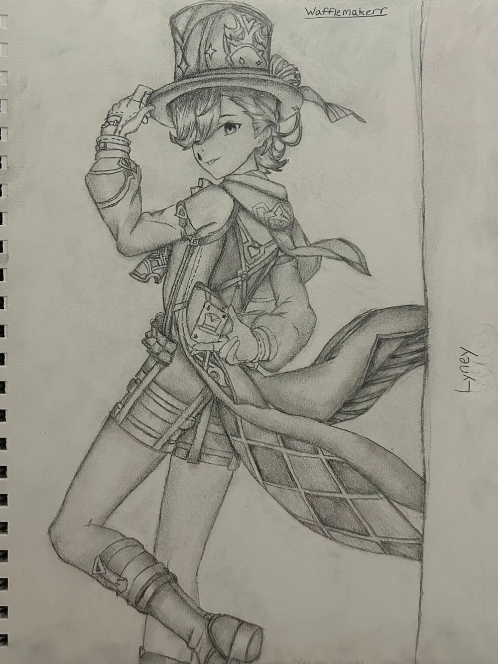 Lyney drawing complete!! Genshin Impact | HoYoLAB