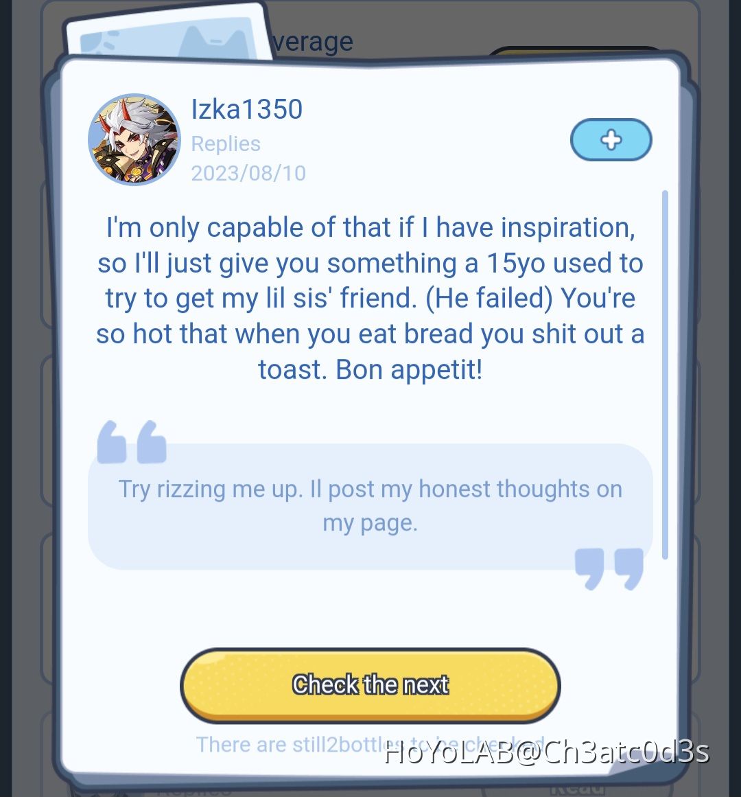 Rating People's Rizz Pt.3 | HoYoLAB