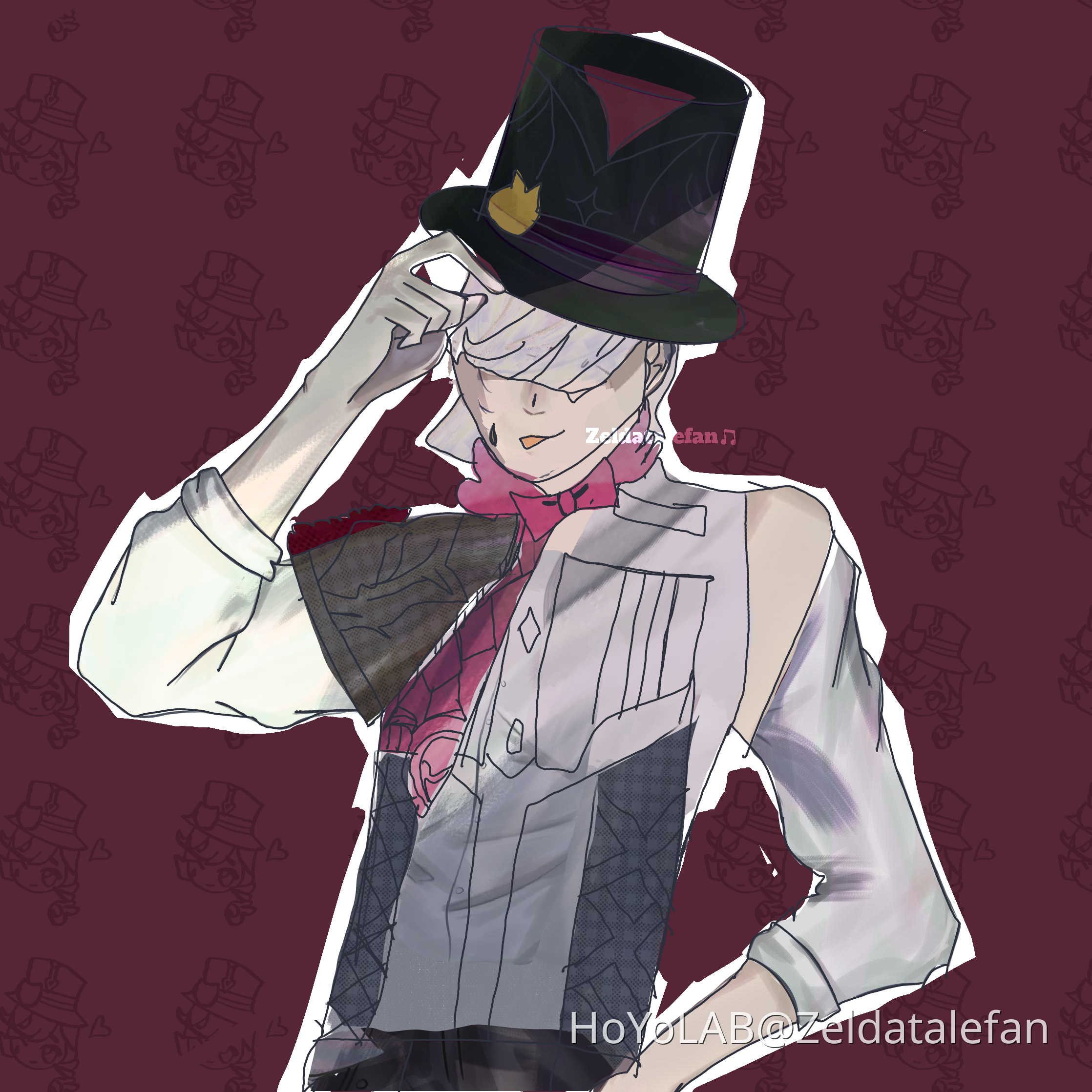 Tried to draw lyney Genshin Impact | HoYoLAB