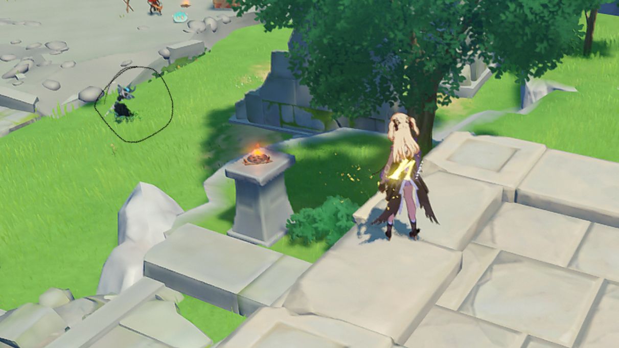 The samachurl is running away when I hit him ...