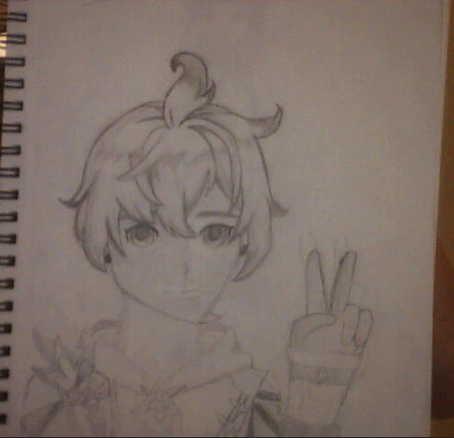 My dad told me to draw Mika so I drew him 👍 Genshin Impact | HoYoLAB