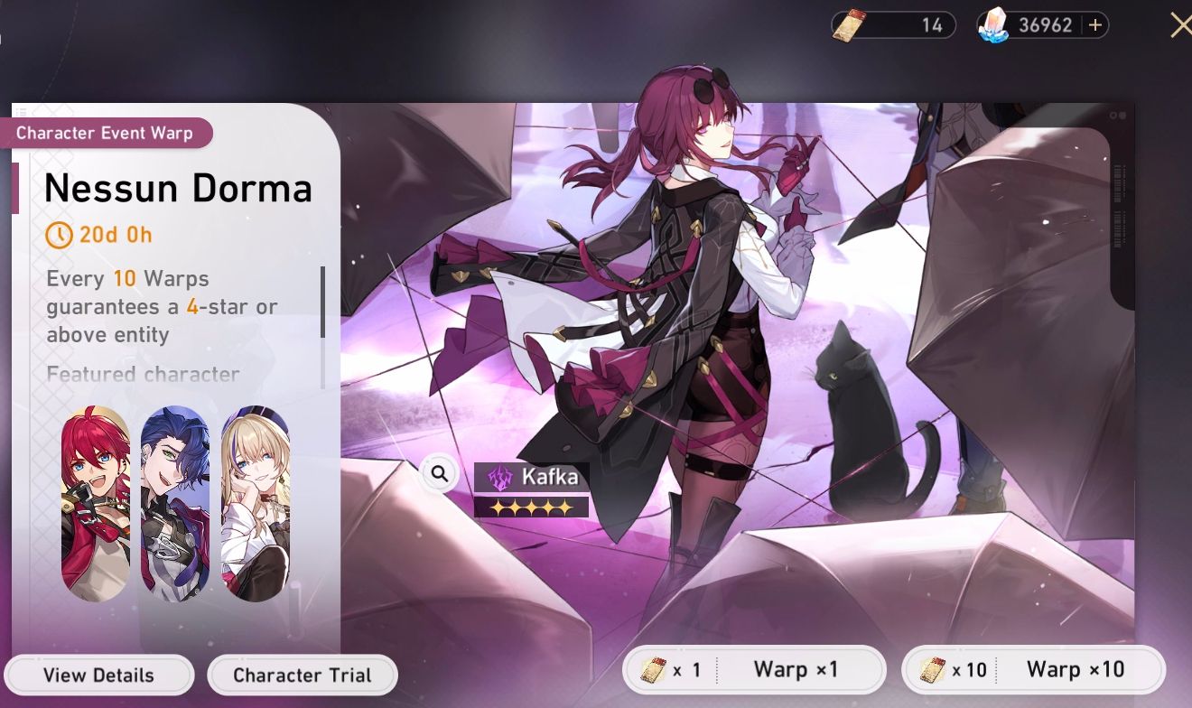 Kafka Banner results! Honkai: Star Rail | HoYoLAB