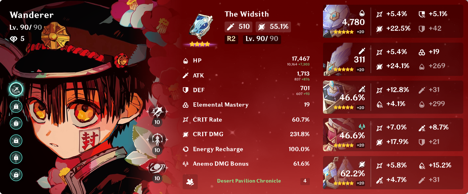 Hanako build Genshin Impact | HoYoLAB