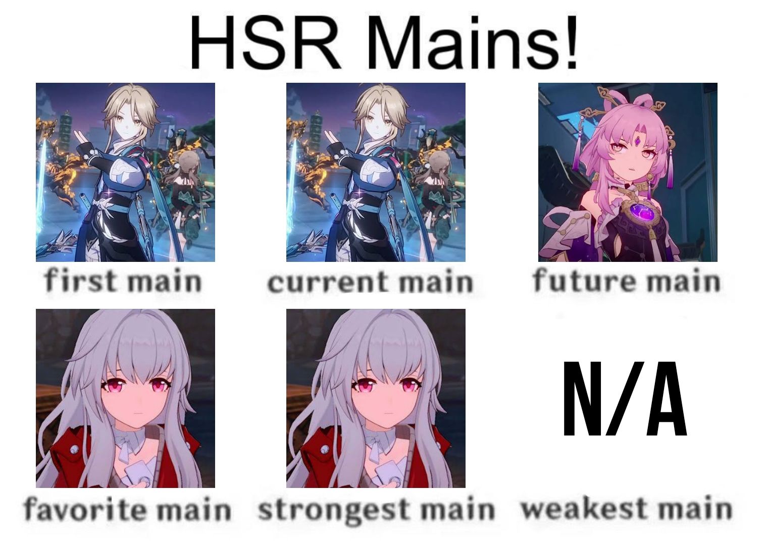 My HSR Mains so far Honkai: Star Rail | HoYoLAB