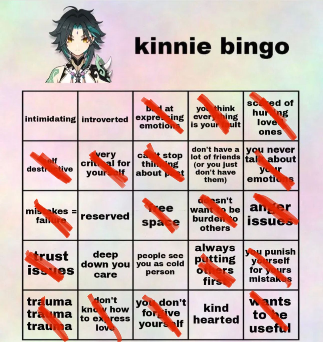 KINNIE BINGO Genshin Impact | HoYoLAB