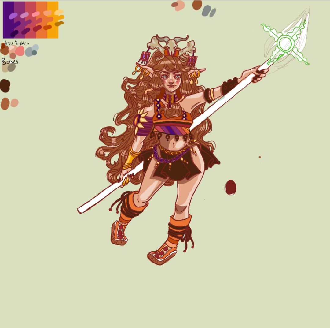 Myself , But As An Unfinished Natlan Pyro Polearm (OC) Genshin Impact ...