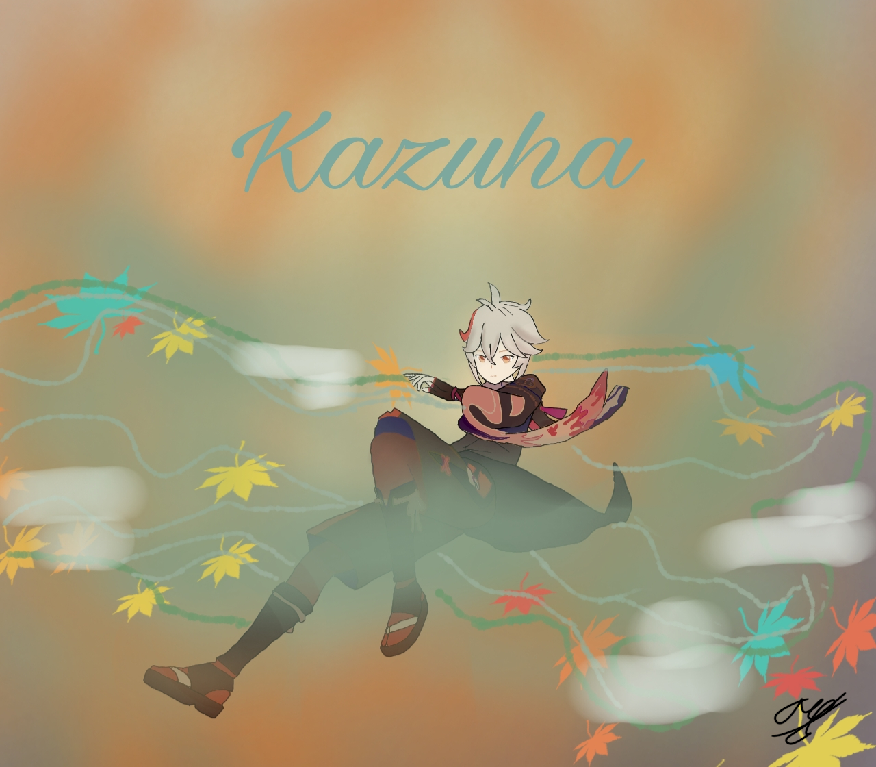 My First ever Kazu Fan art😖 ️ Genshin Impact | HoYoLAB