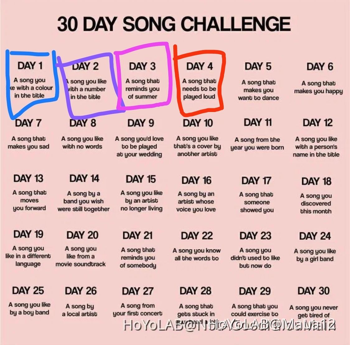 song template, day 4 | HoYoLAB