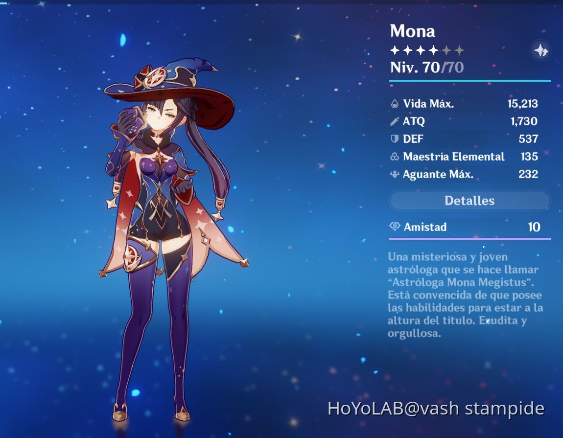 MI BUILD DE MONA AL 70 Genshin Impact | HoYoLAB