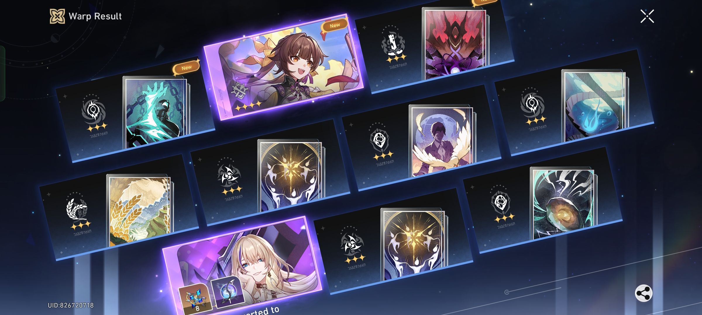 my pulls on my first day playing hsr Honkai: Star Rail | HoYoLAB
