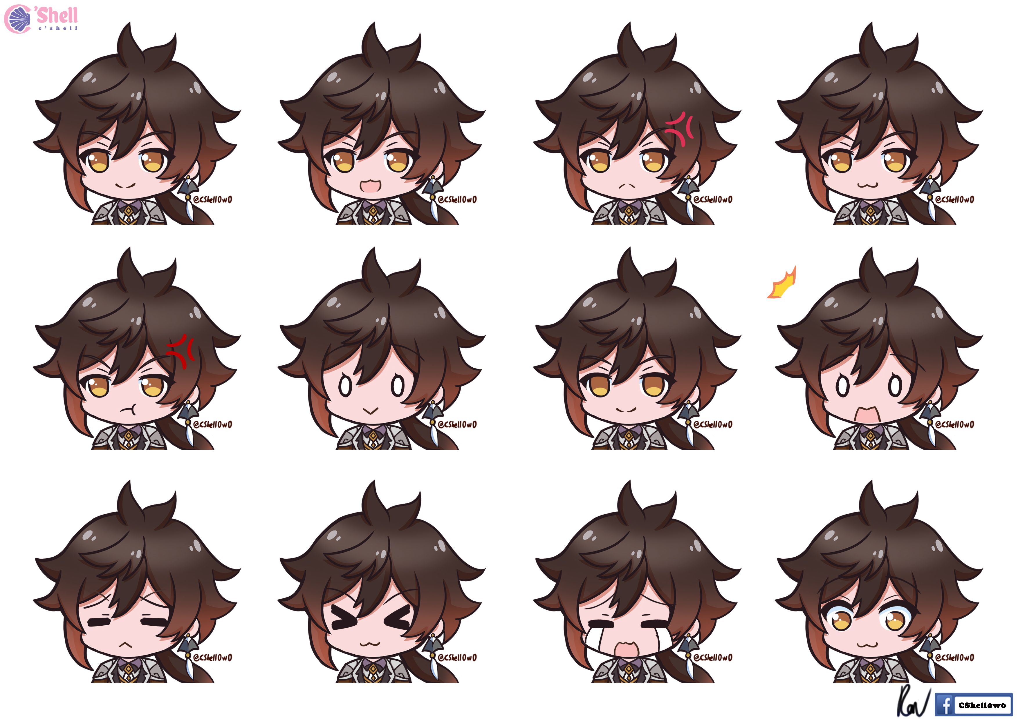 ZhongLi Emotion pack Vol:1 Genshin Impact | HoYoLAB