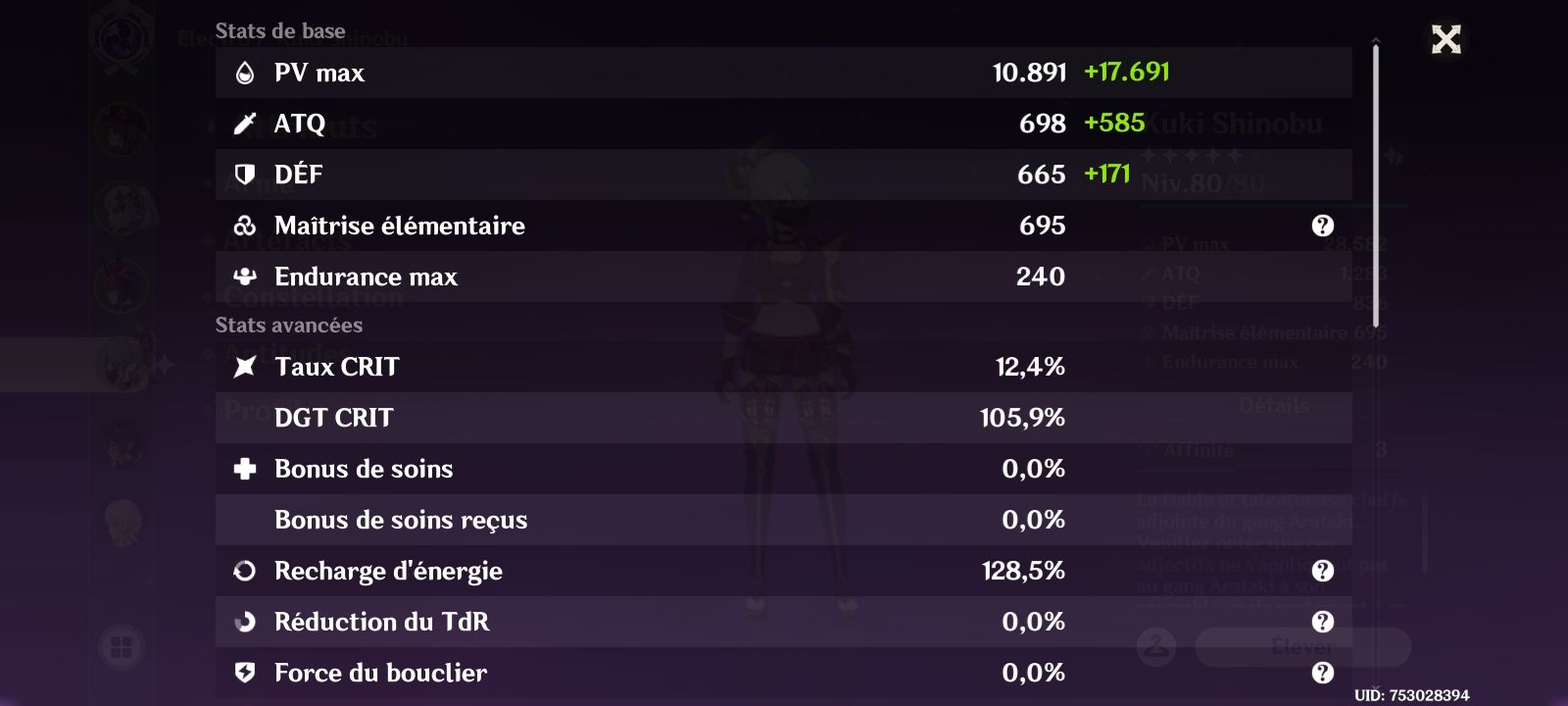 Note mon build de Kuki Genshin Impact | HoYoLAB
