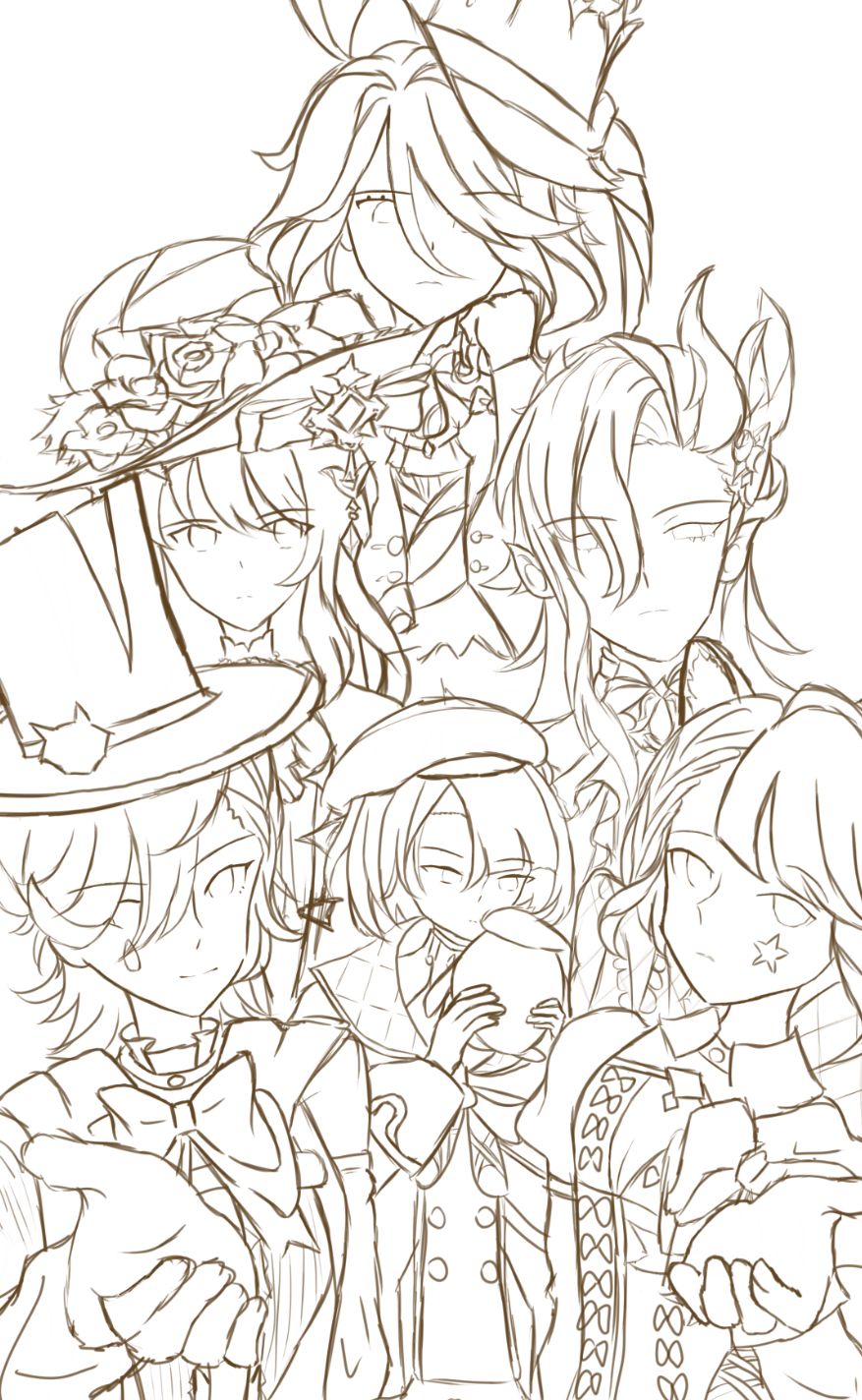 Done with the um sketch not line art (I don’t call it that) Genshin ...