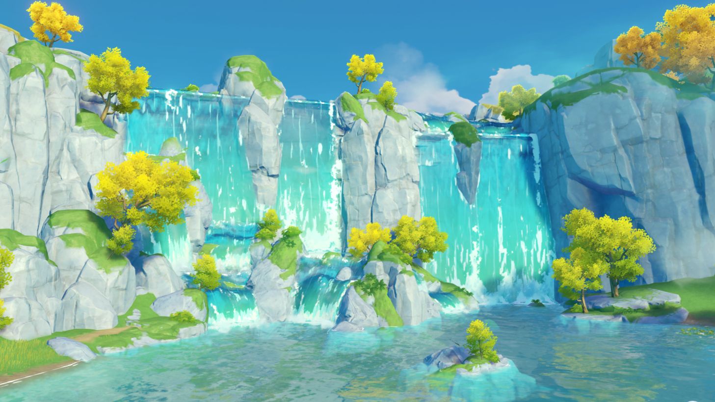 Just a waterfall Genshin Impact | HoYoLAB