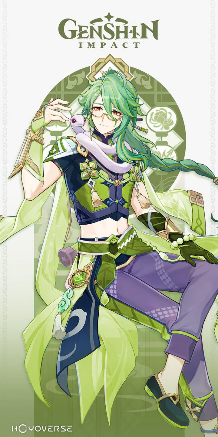 changing genshin characters colors based on their vision! t. 2 (dendro ...