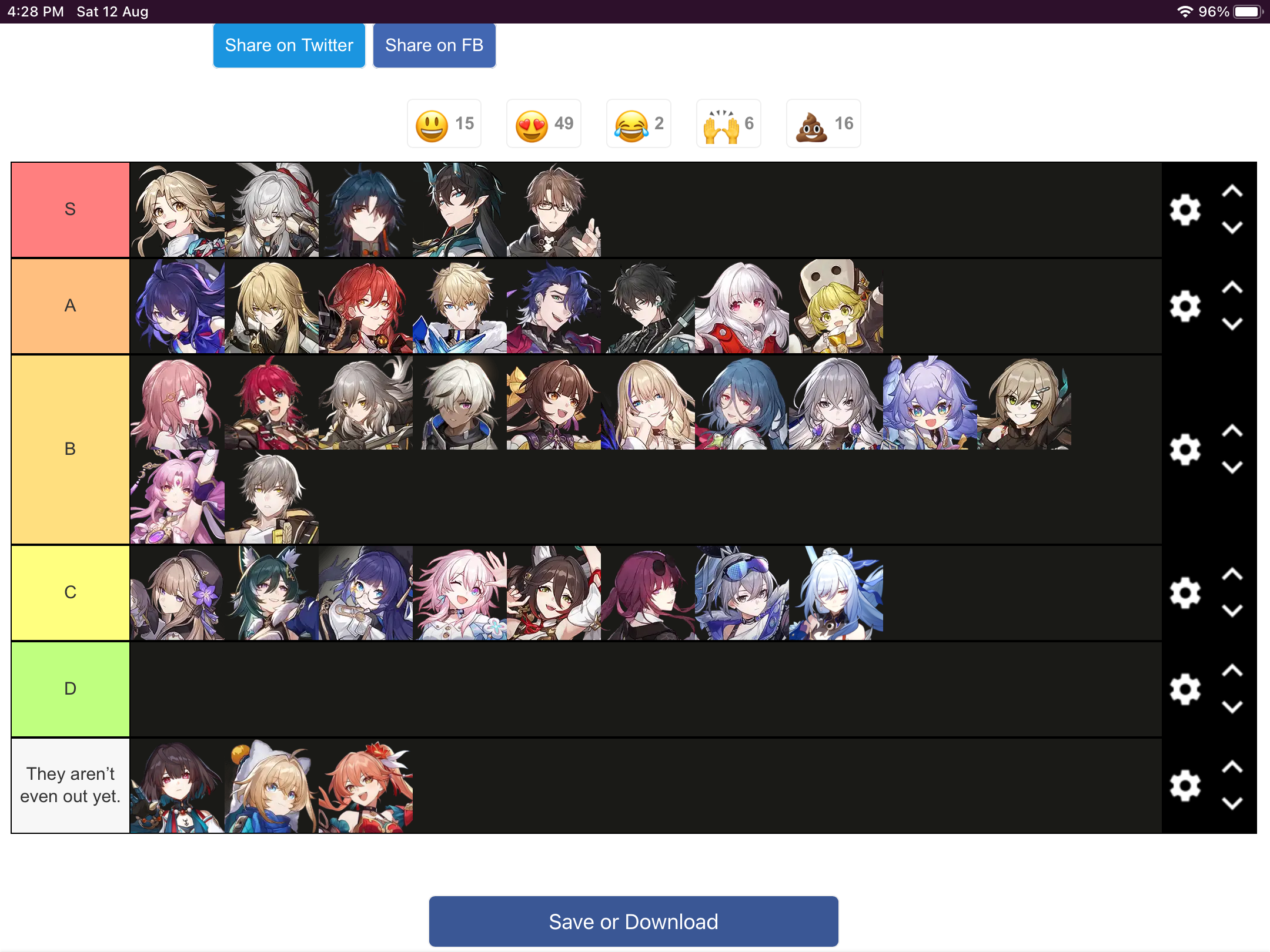 My Honkai star rail tier list Honkai: Star Rail | HoYoLAB