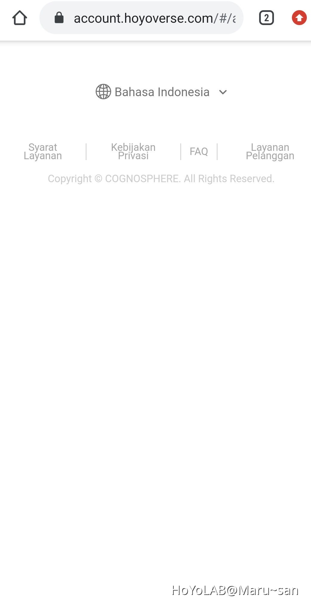 Kok tidak bisa login Account Hoyoverse lewat Web Genshin Impact | HoYoLAB