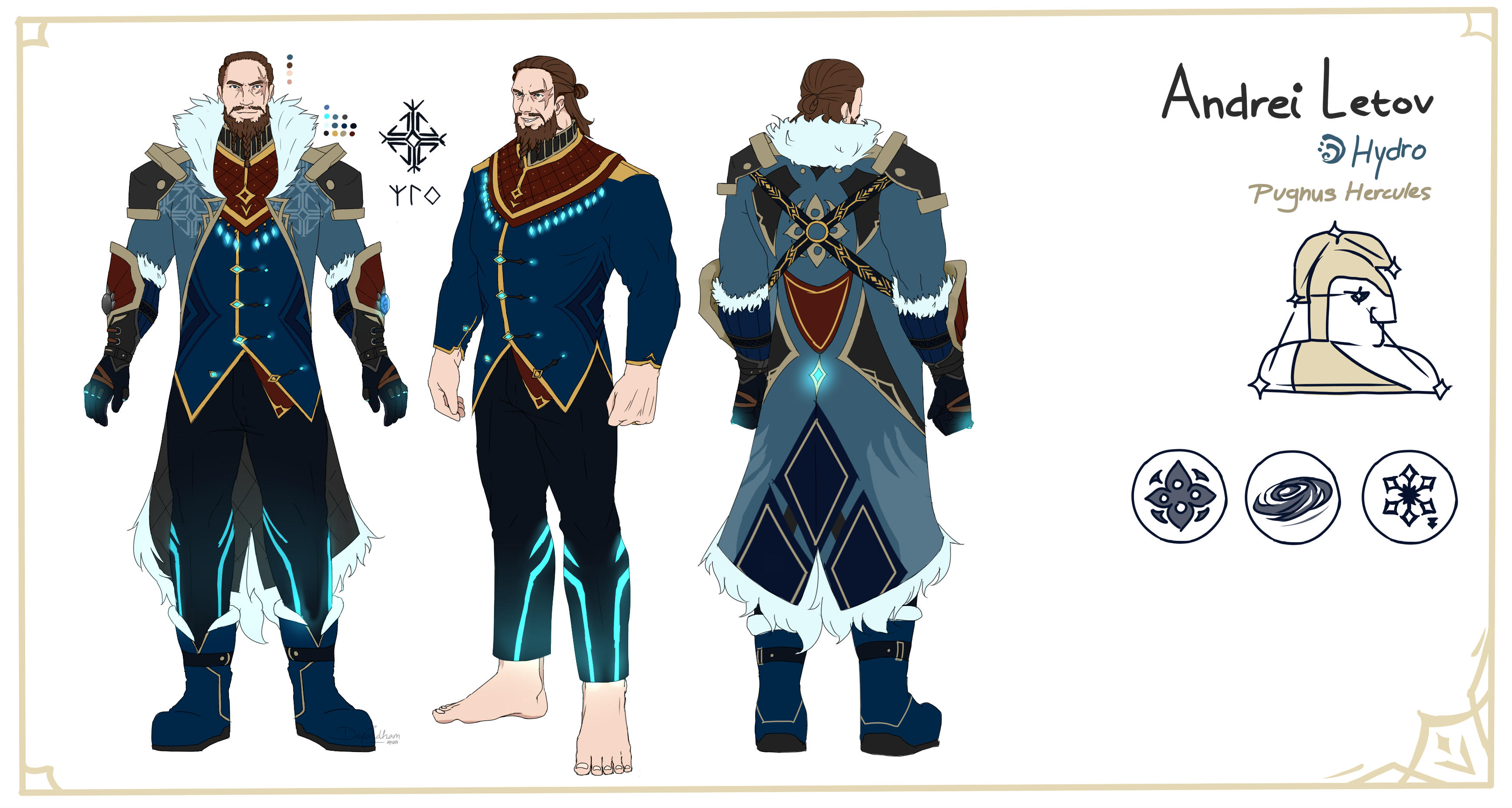 [Genshin OC] Andrei Letov. Hydro - Claymore Genshin Impact | HoYoLAB