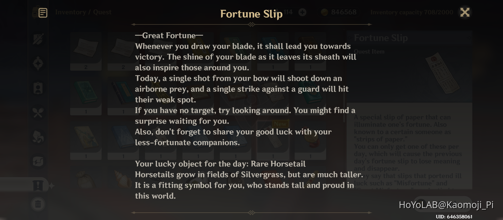 Great Fortune slips 2 days in a row??? Genshin Impact | HoYoLAB