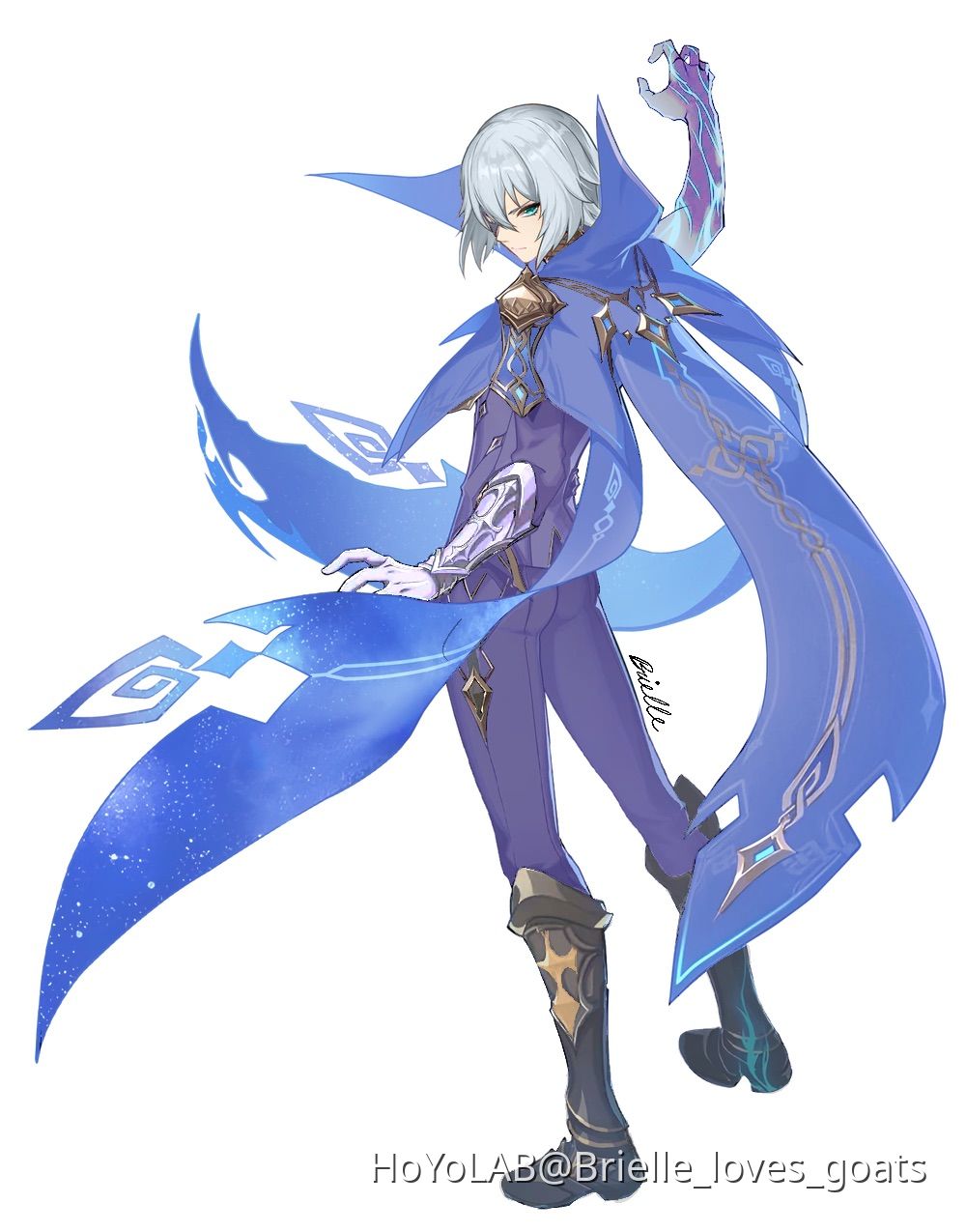 So I colored Dainsleif with Halfdan’s color palette. Genshin Impact ...